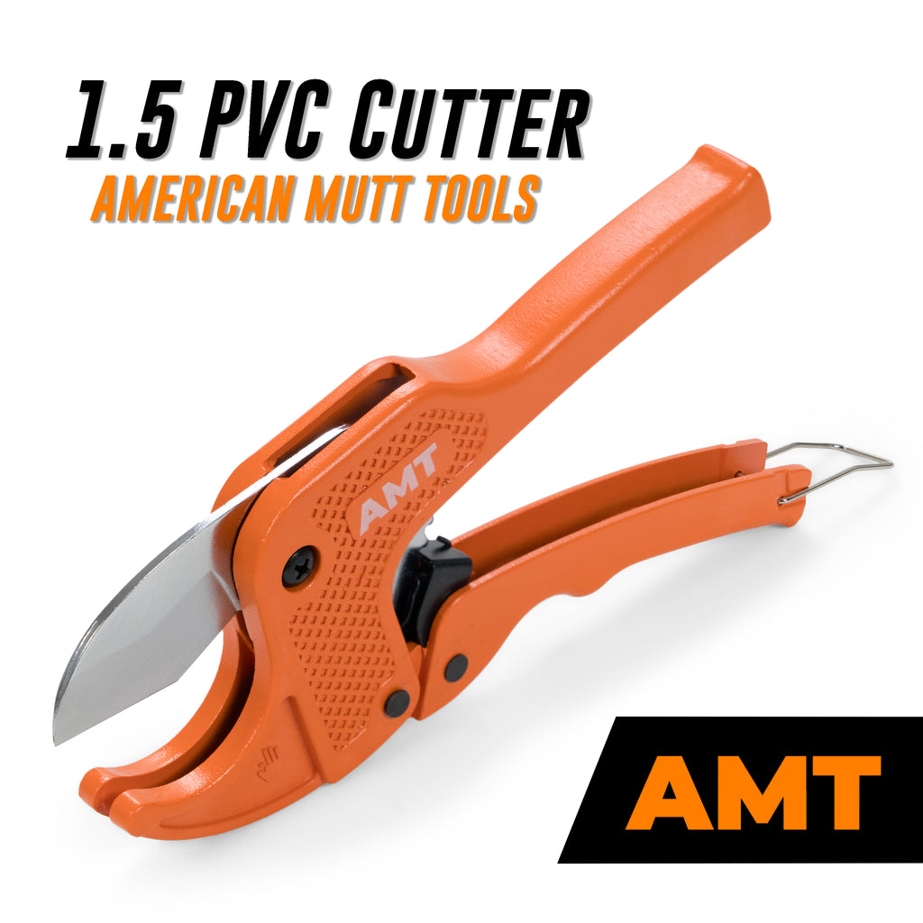 1.5” PVC Pipe Cutter – Heavy Duty Ratcheting PVC Cutter – Mutt Tools