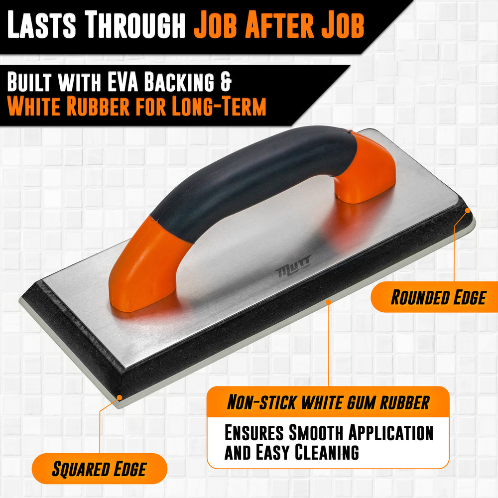 High-Quality Rubber Grout Float for Tile Installation | Mutt Tools