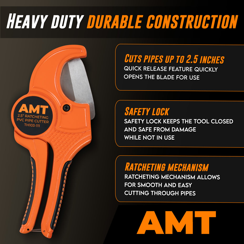 2.5 Inch PVC Pipe Cutter – 2.5" Ratcheting PVC Cutter – PVC Cutter Too ...