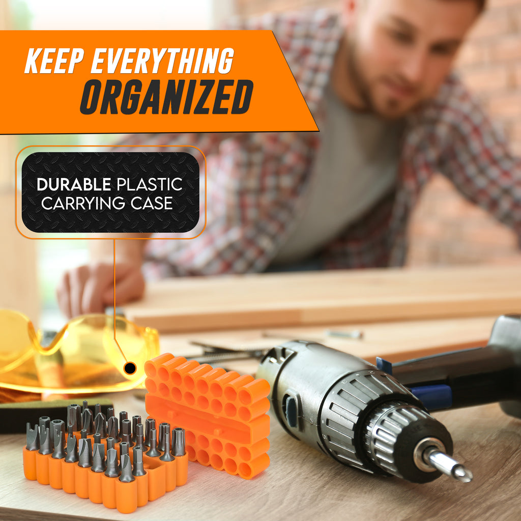 33pc Security Bit Set – Includes Security Torx, Metric and SAE Hex, To ...