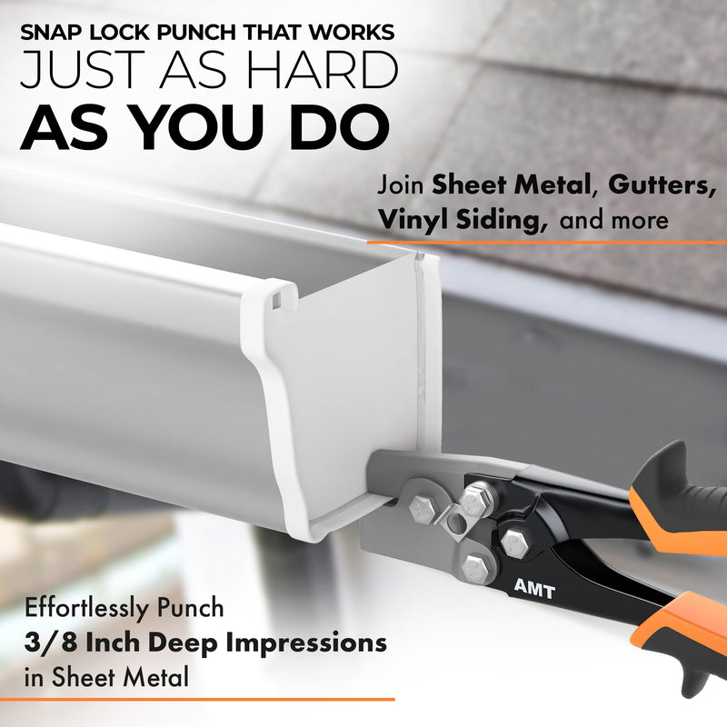 Snap Lock Punch Tool for Easy Sheet Metal and Gutter Joining – Mutt Tools