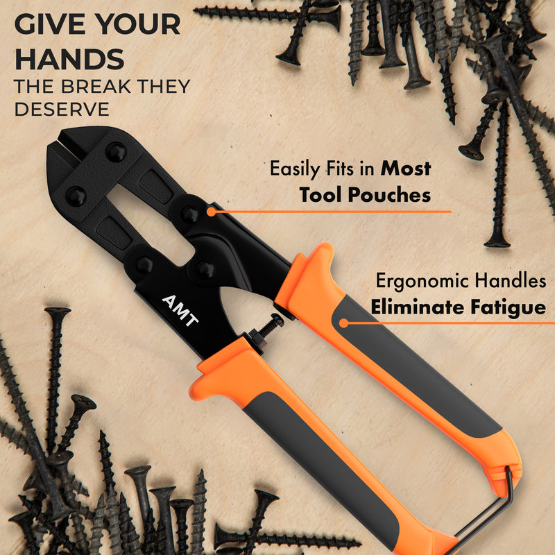 8" Mini Bolt Cutters | Small Bolt Cutters for Nails, Screws, Wire and ...