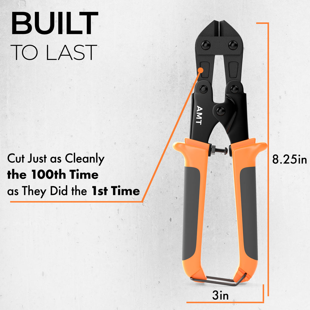 8" Mini Bolt Cutters | Small Bolt Cutters for Nails, Screws, Wire and ...